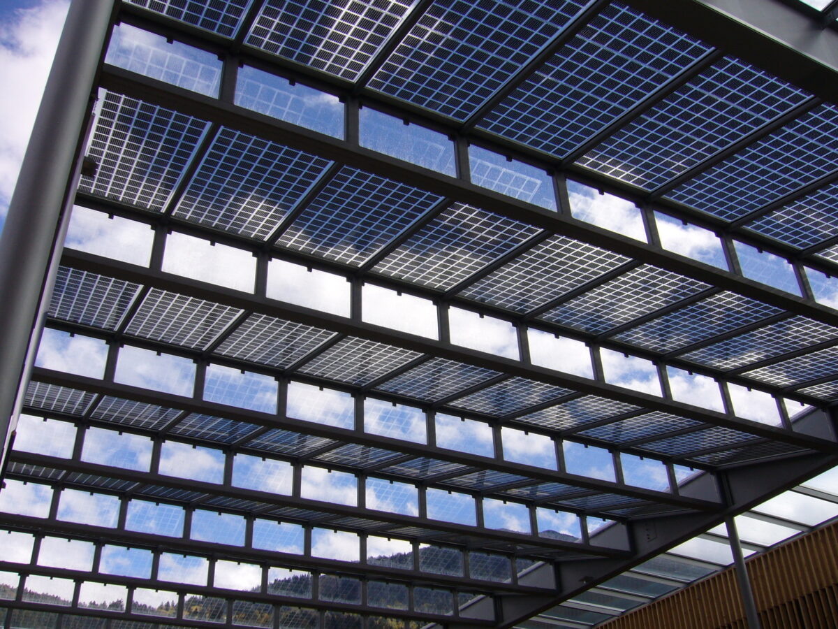 Ludesch Ortsplatzüberdachung - ertex solar