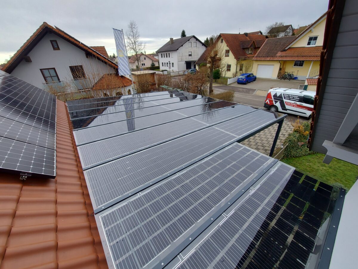 Carport Assmuss Metallbau - ertex solar